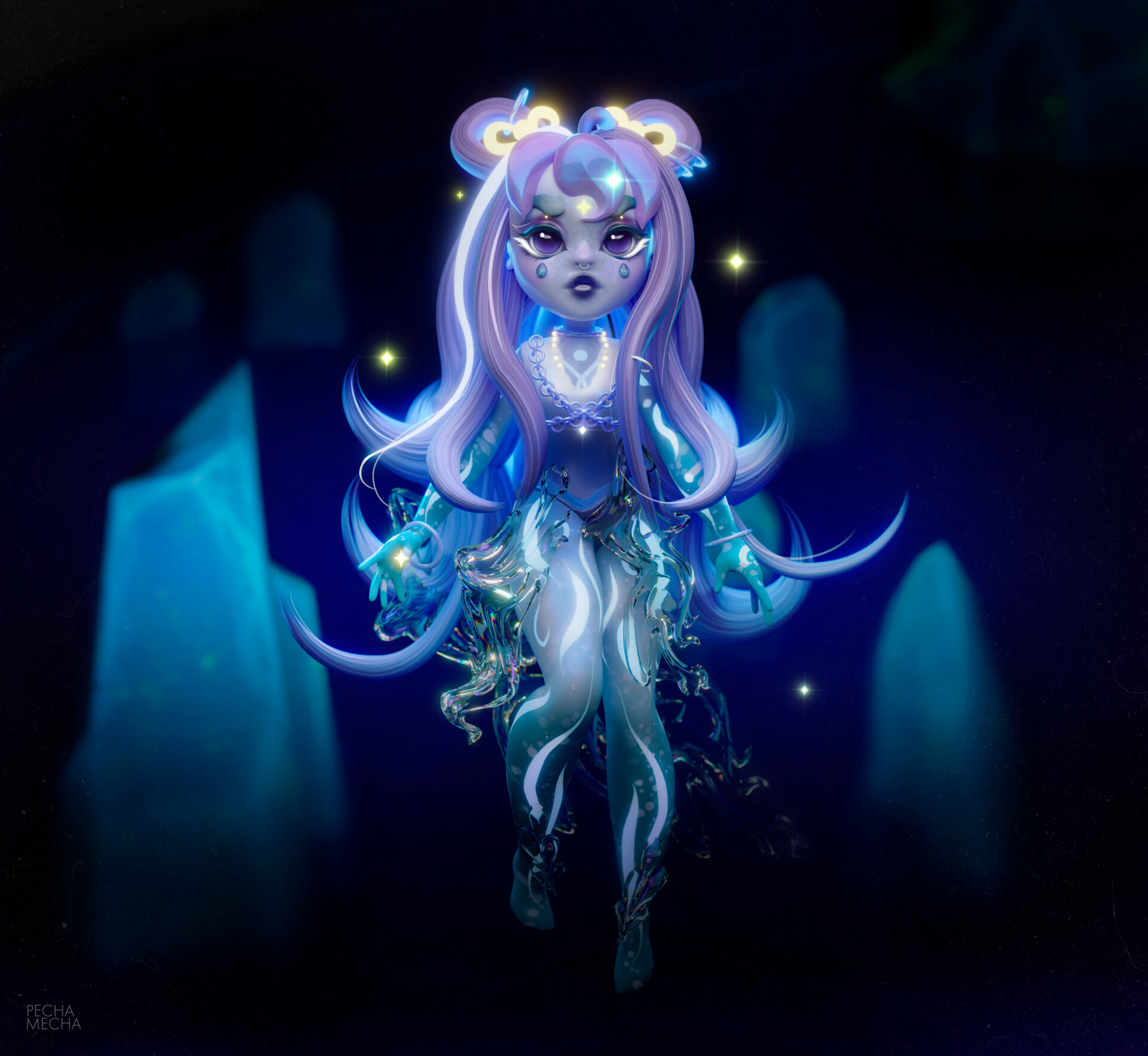 ArtStation - Aquarius zodiac sign