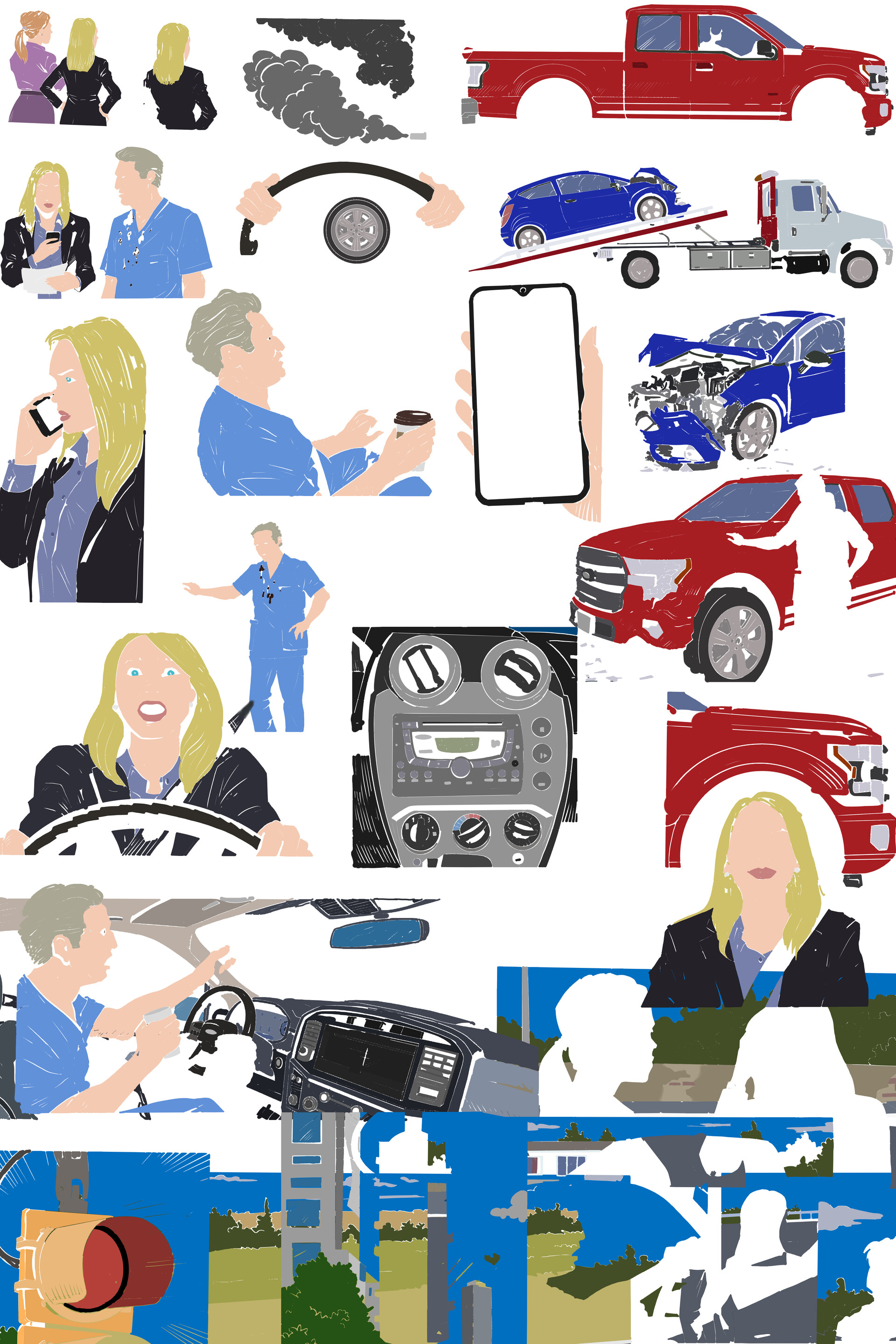 ArtStation - Car accident - Comic animation