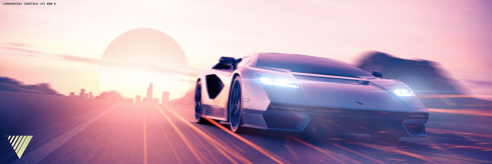 Sven Giera - Retrowave Lamborghini Countach LPI 800-4