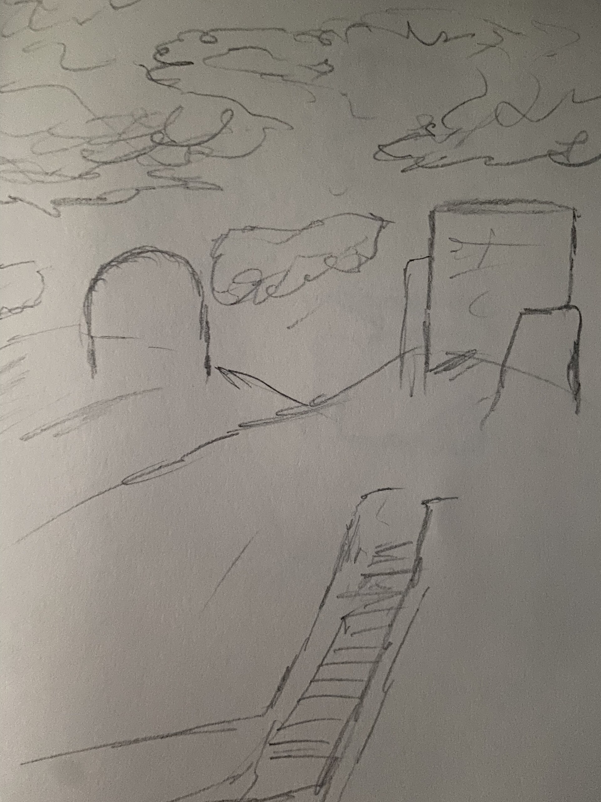 ArtStation - Hawaiian observatory rough sketch. Enjoy