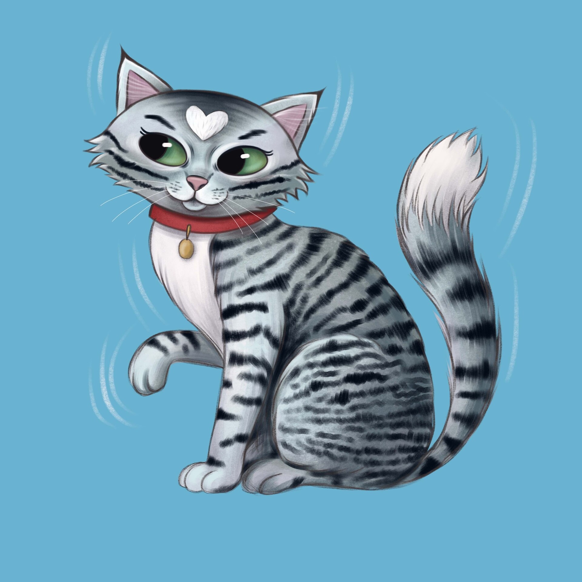 ArtStation - Cat character for a children's book