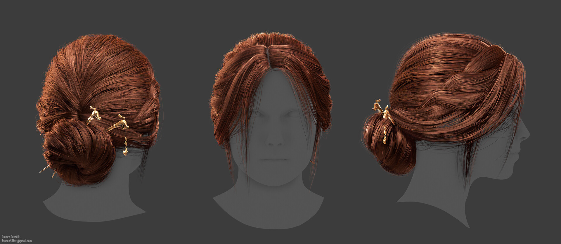 ArtStation - Hair study