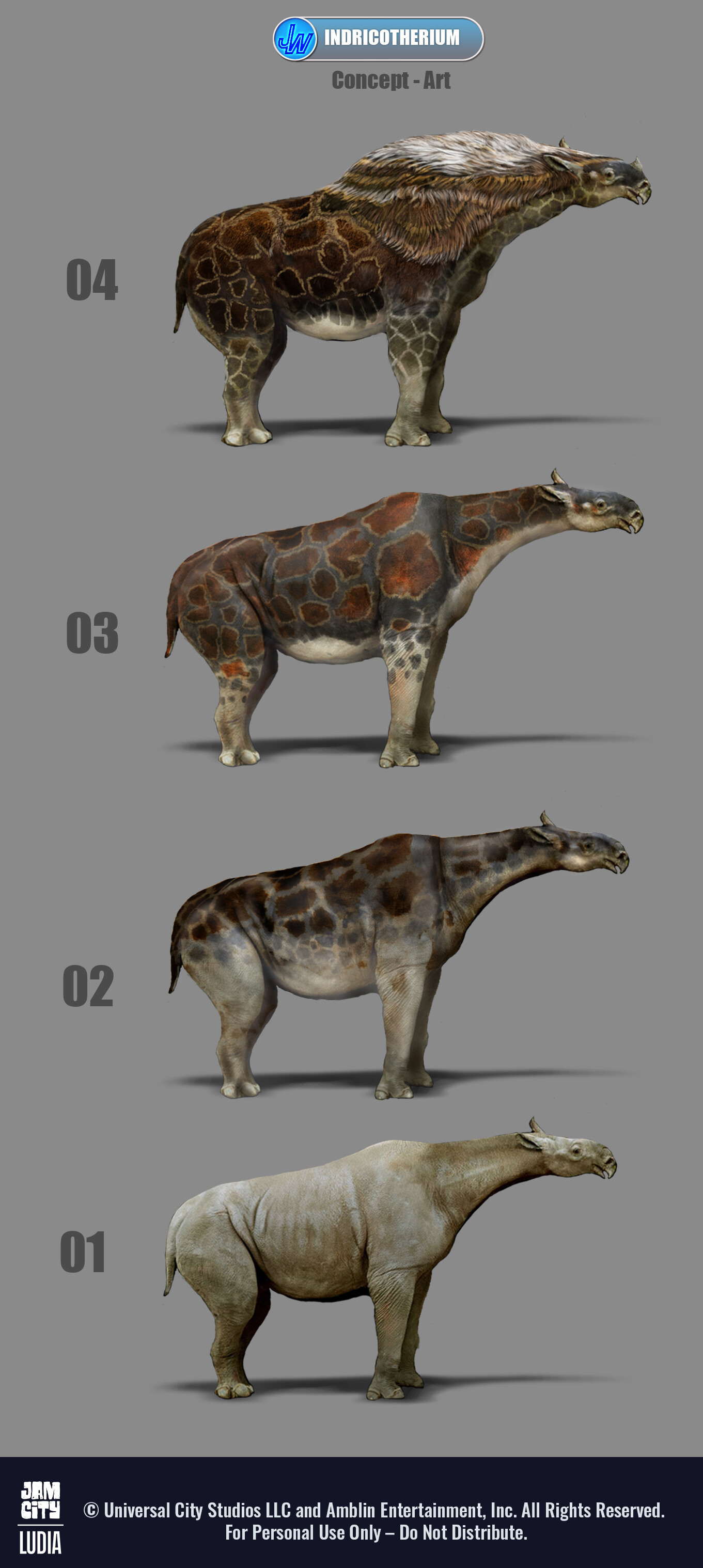 Indricotherium Jurassic Park Builder