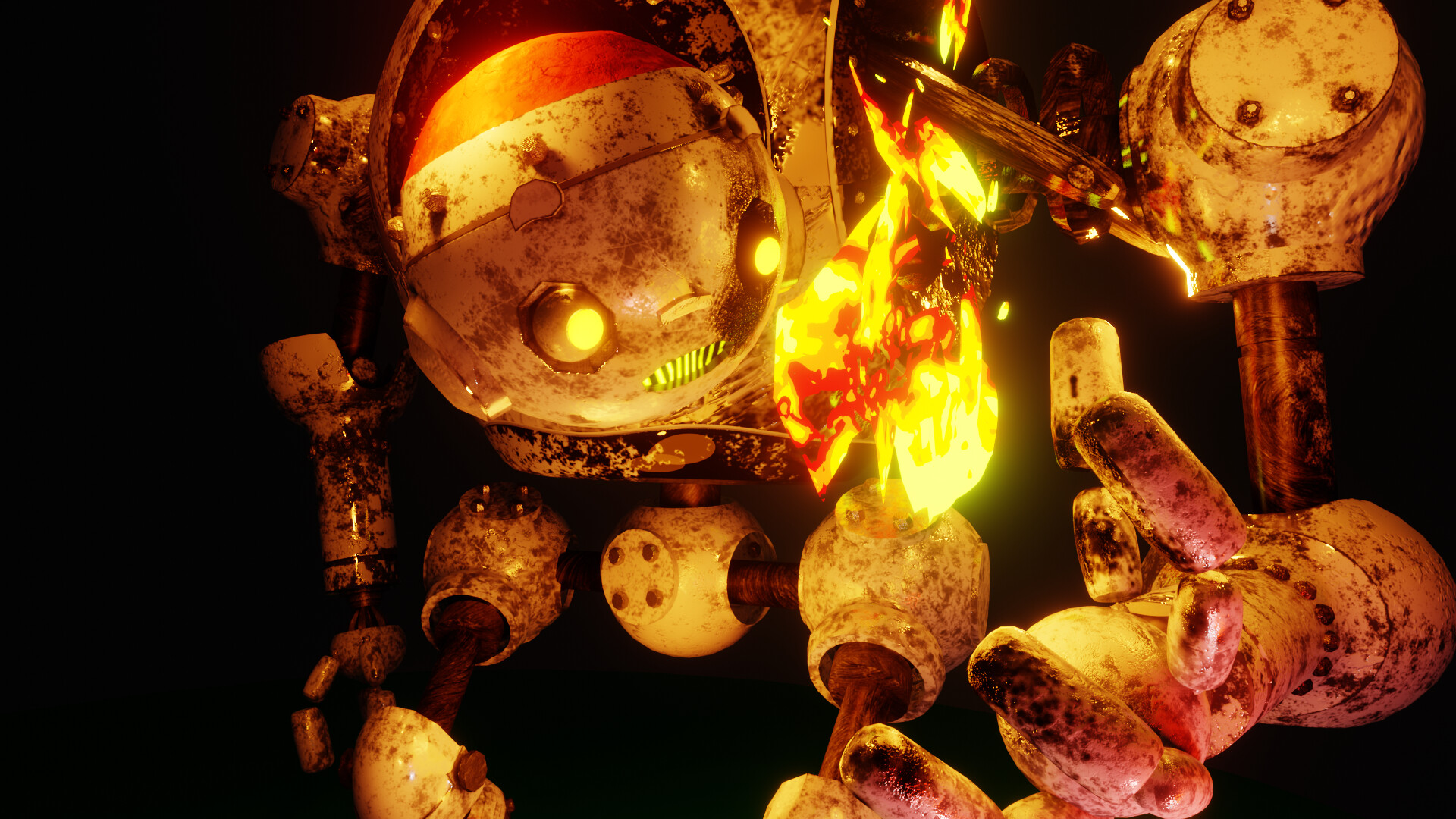 ArtStation - Burned Robot 3D