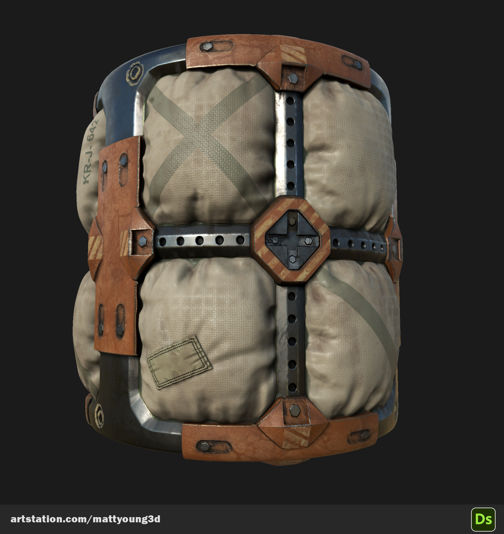 Matt Young - Galactic Crate Material - Substance Designer