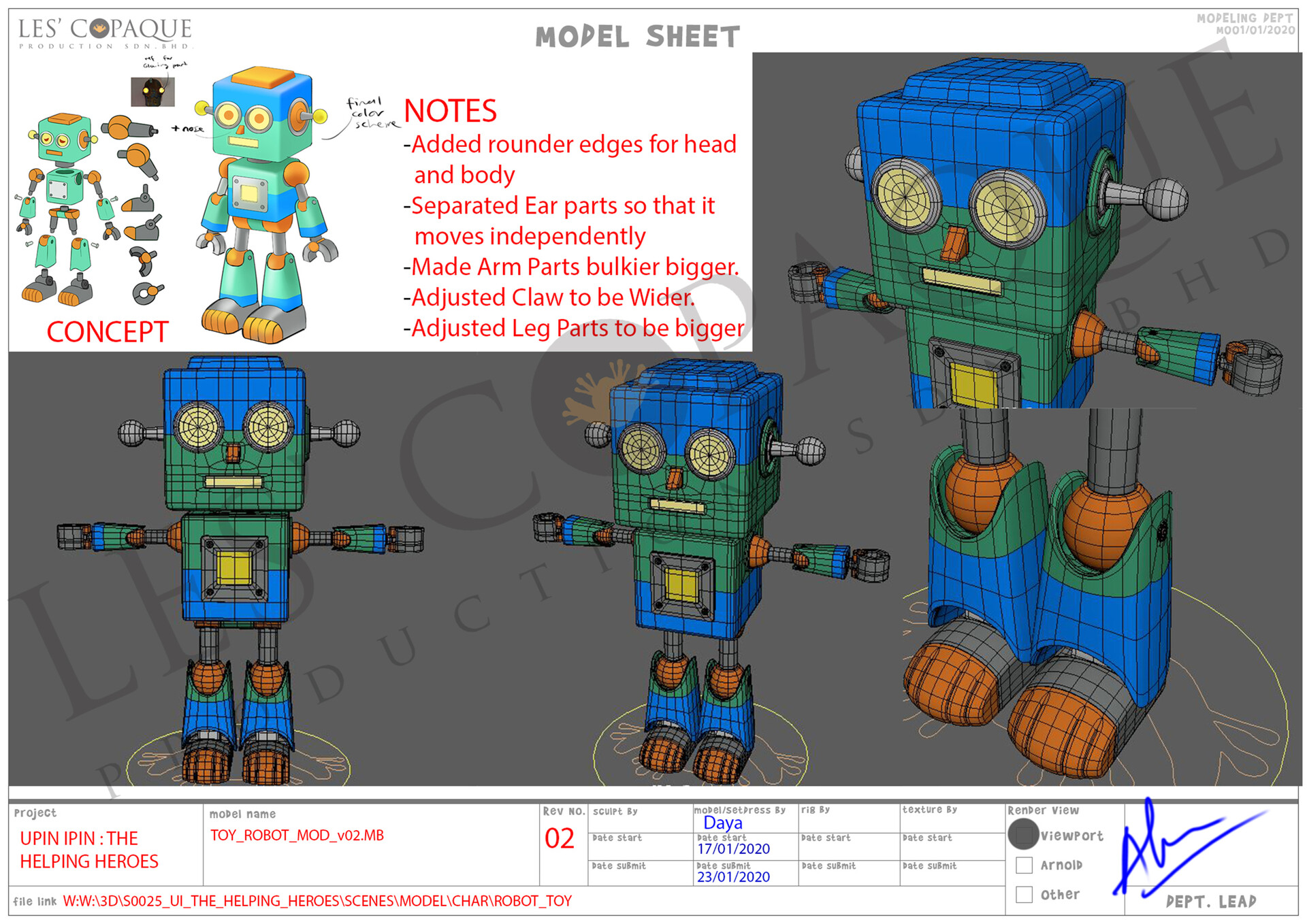 ArtStation - Upin Ipin: The Helping Heroes Toy Robot