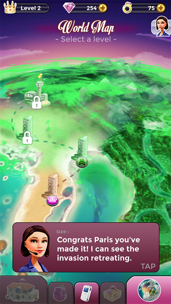 ArtStation - UI/UX design - World map screen