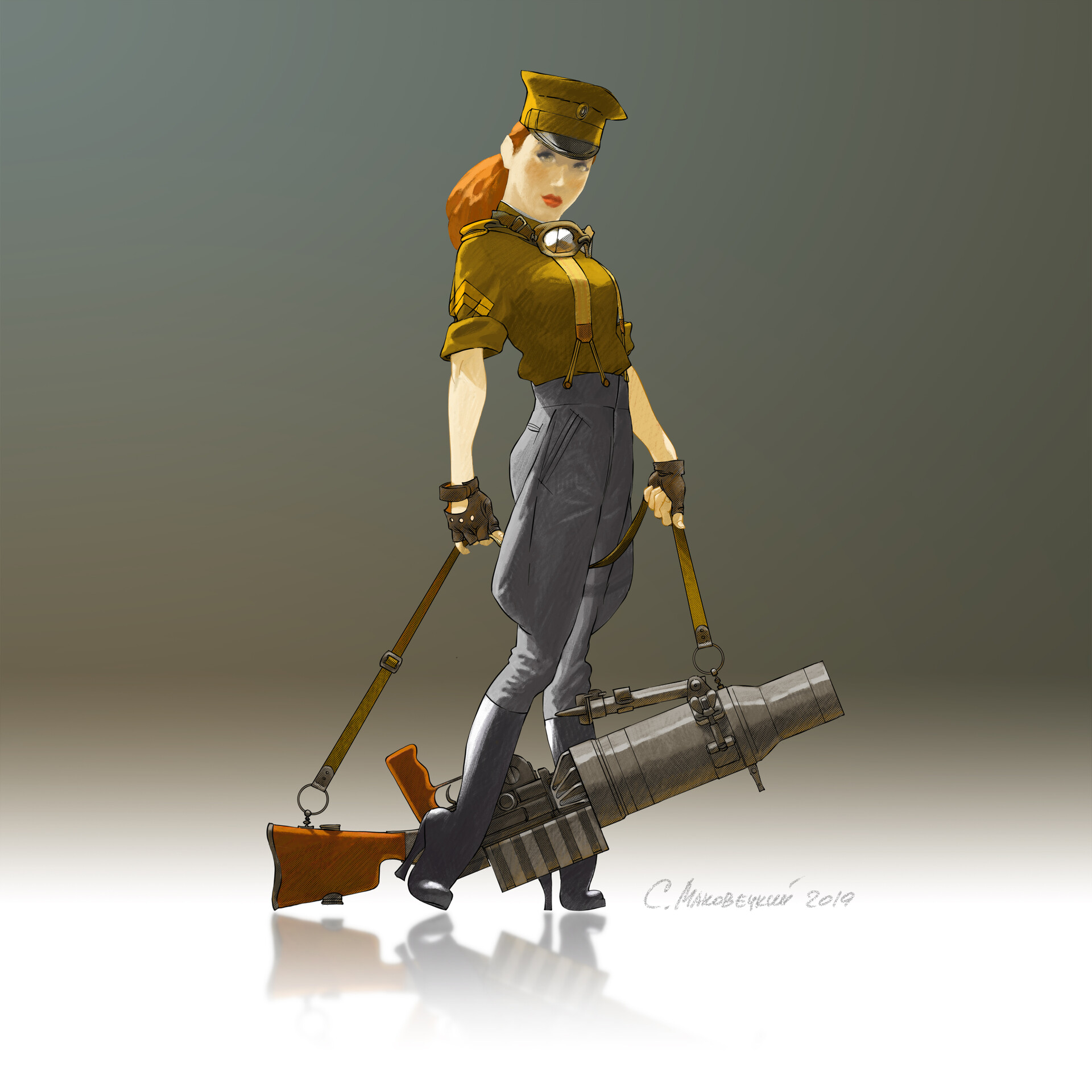 ArtStation - Military pin up 2