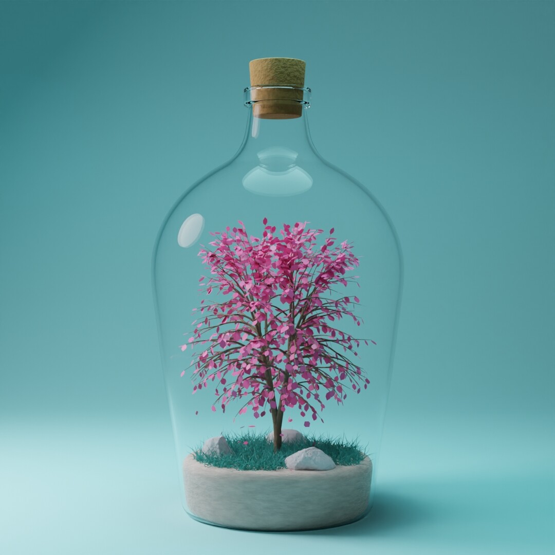 ArtStation - Tree in a bottle