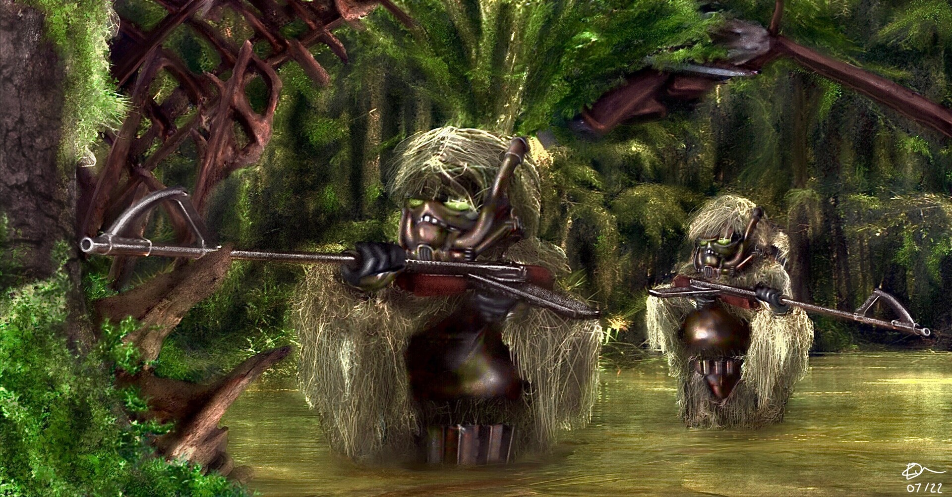 ArtStation - Swamp Troopers (Star Wars fan art)