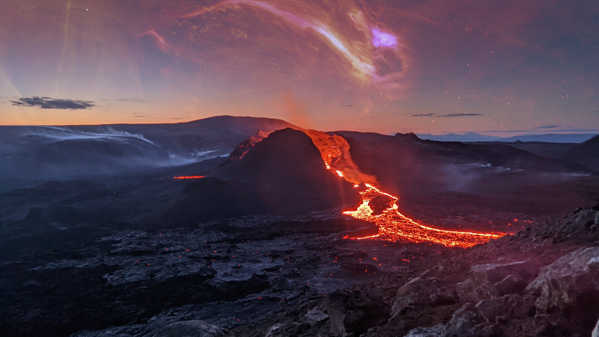 ArtStation - Eldvirkni / Volcanic Planet - After Effects