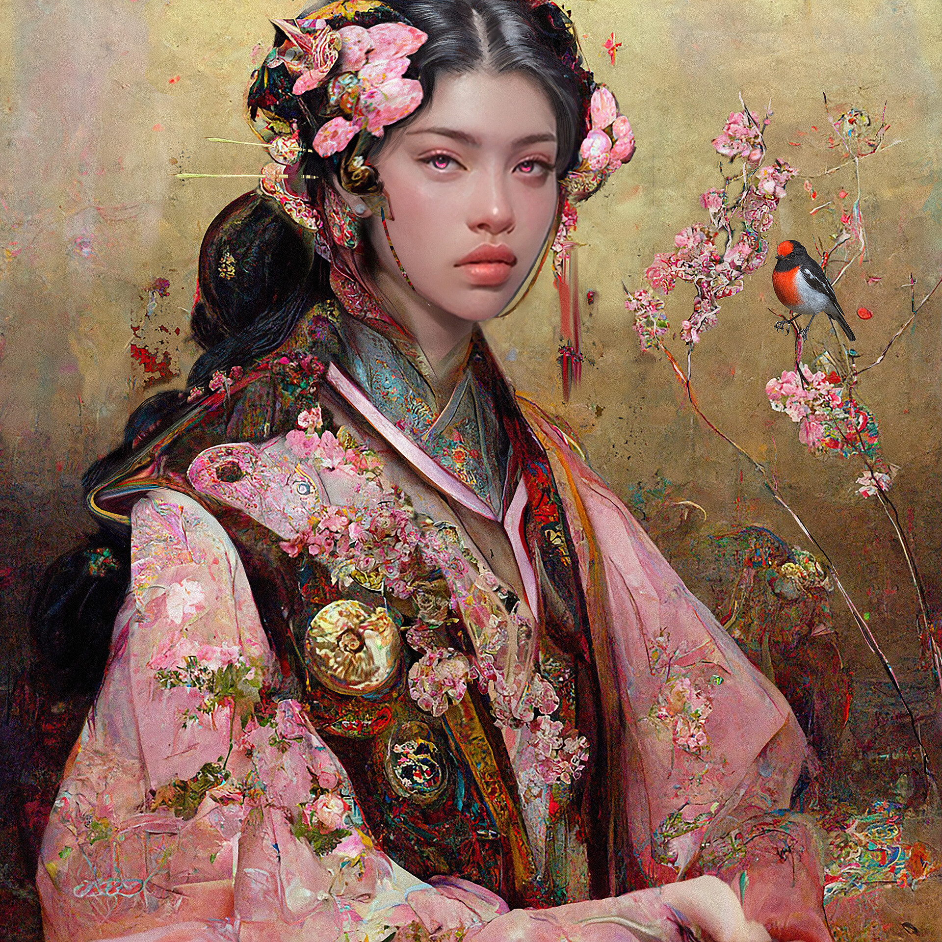 ArtStation - Cherry Blossom Geisha