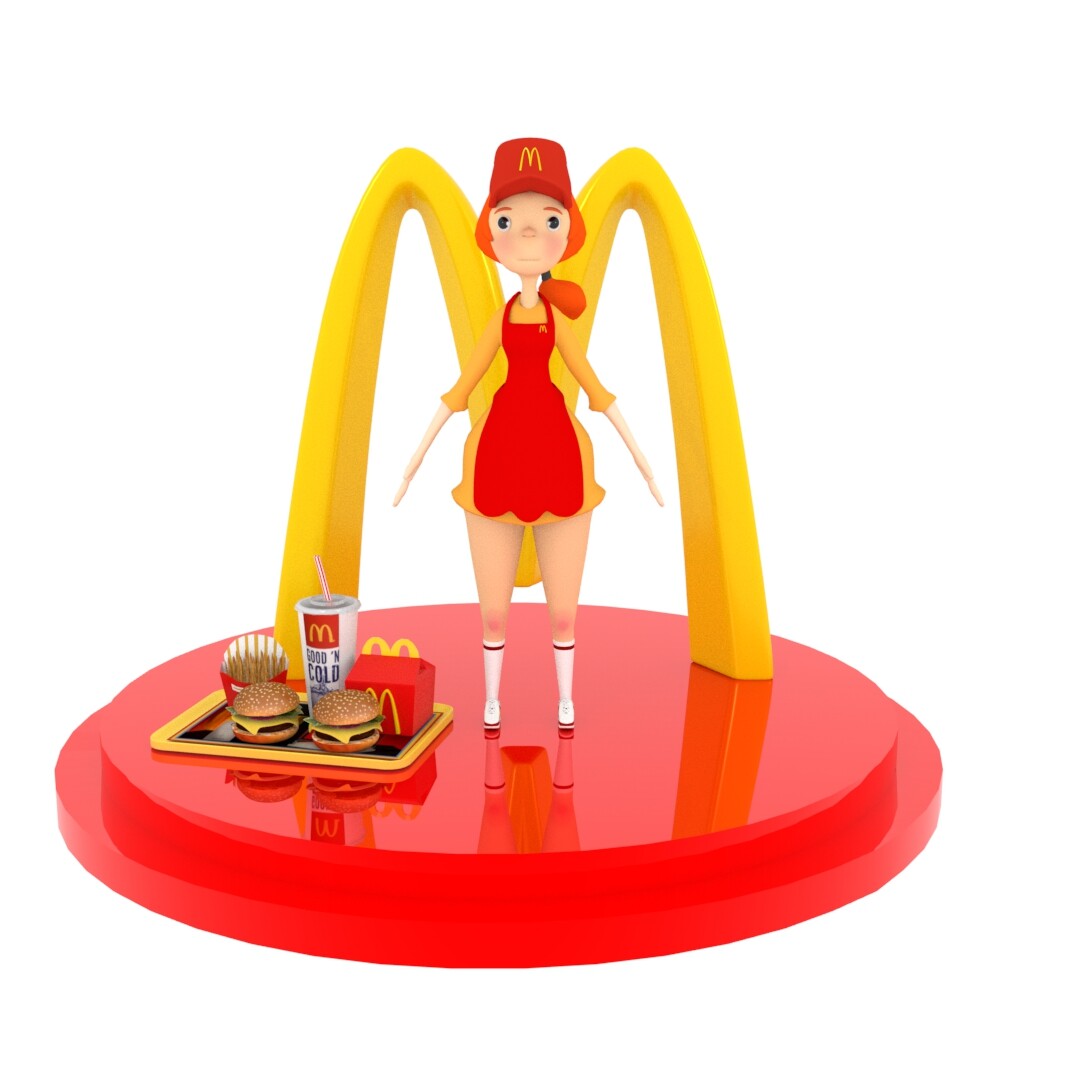 ArtStation - MCdonald's _ GIRL