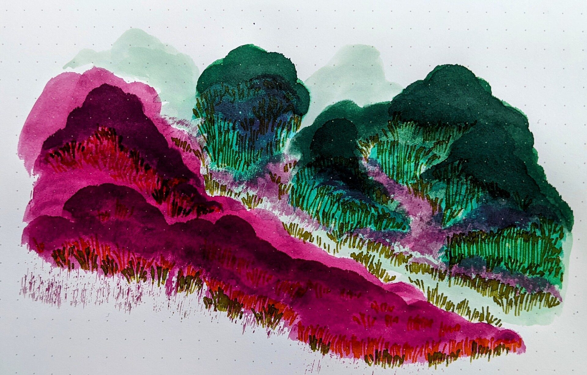 Jeremy Cole - Selected Journal Paintings & Warmups 2021-2022