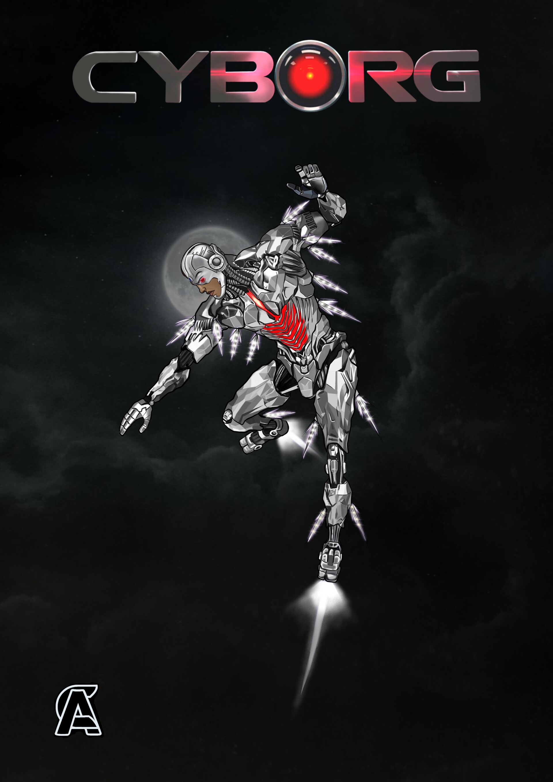 ArtStation - Illustration of Cyborg performed by Ray Fisher under ...