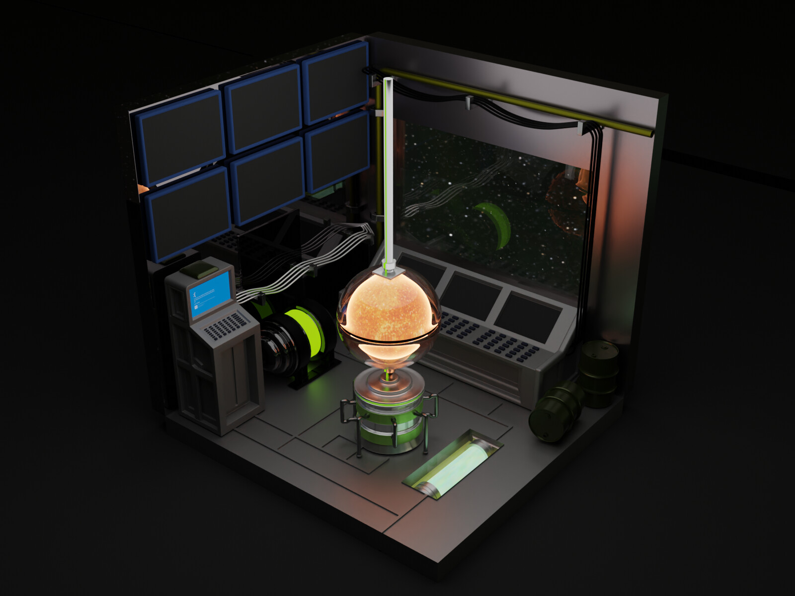 ArtStation - Isometric Room Render