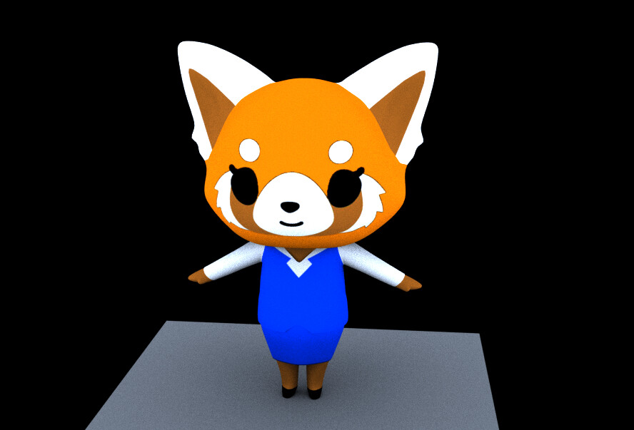 ArtStation - Retsuko Model (WIP)
