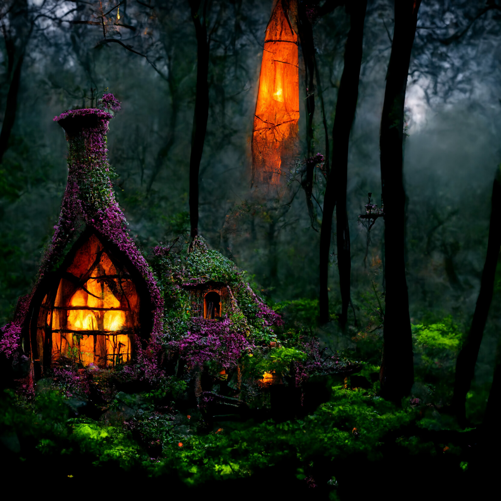 ArtStation - Hoddeled Homes in the Woods