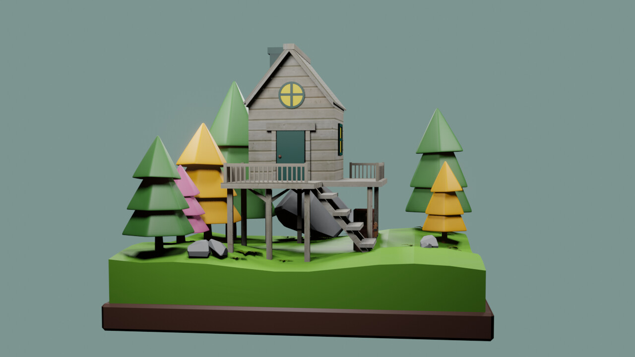ArtStation - Low Poly House