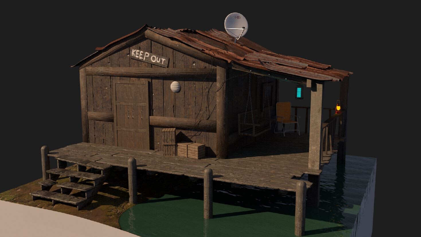 ArtStation - Swamp Shack