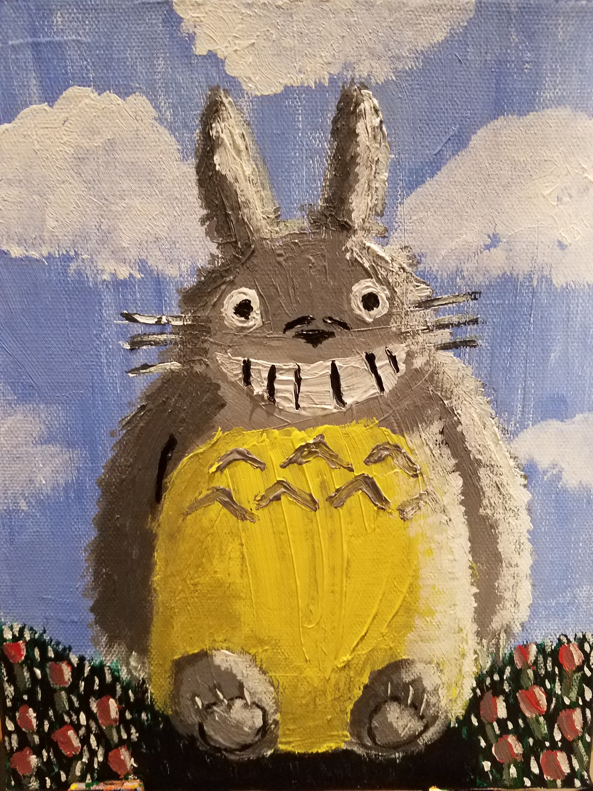 ArtStation - Portrait of Totoro in Acrylic Paint