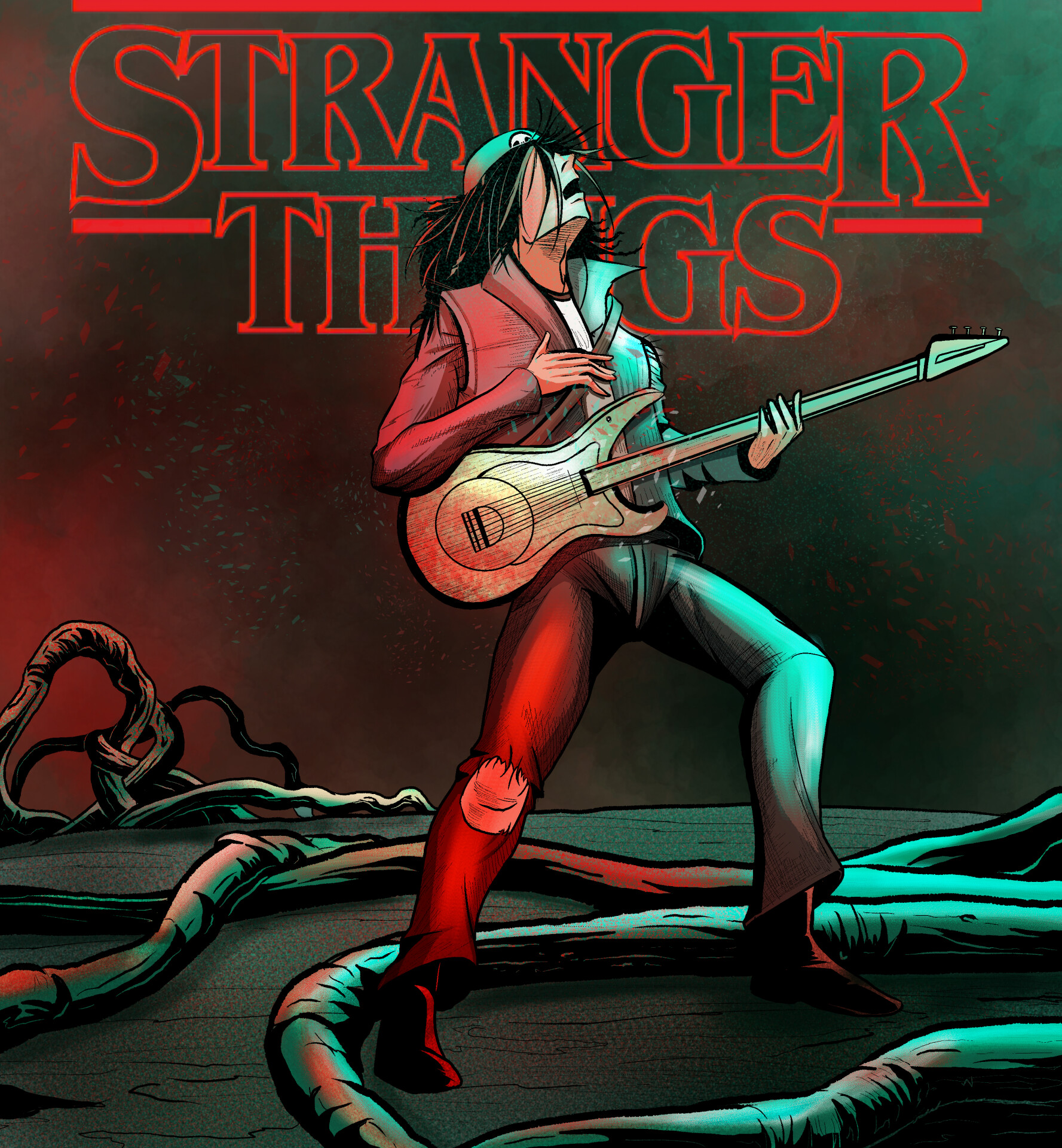 ArtStation - Eddy Munson from Stranger things