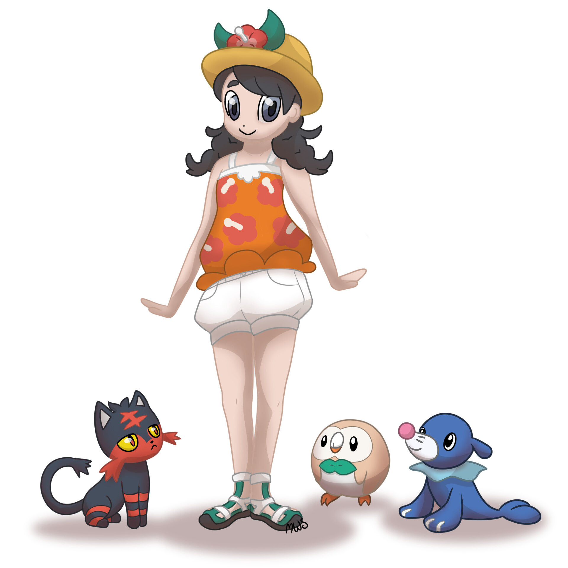 Artstation Pokémon Usum Starters 2017