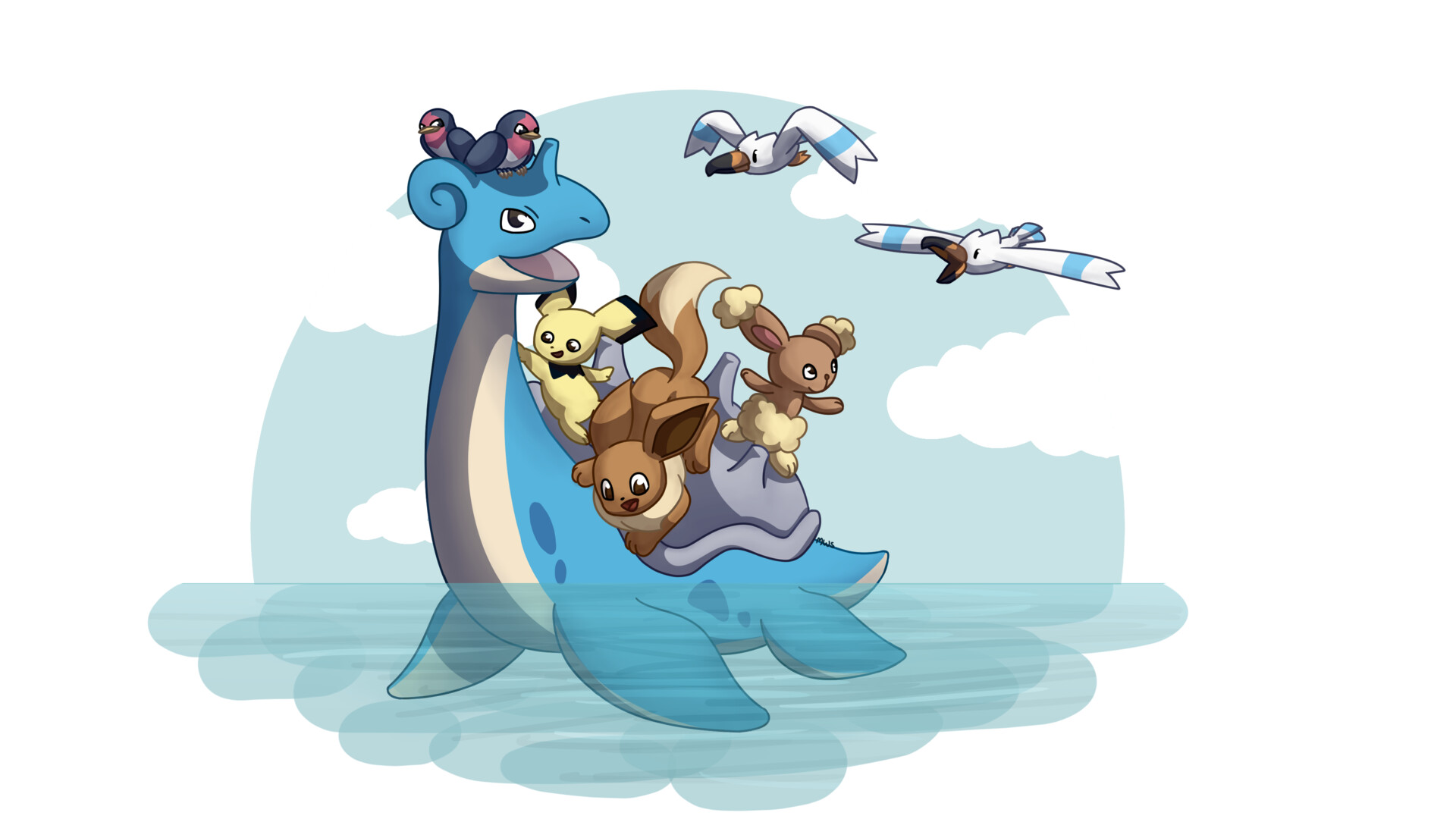 ArtStation - Lapras & Friends (2018)