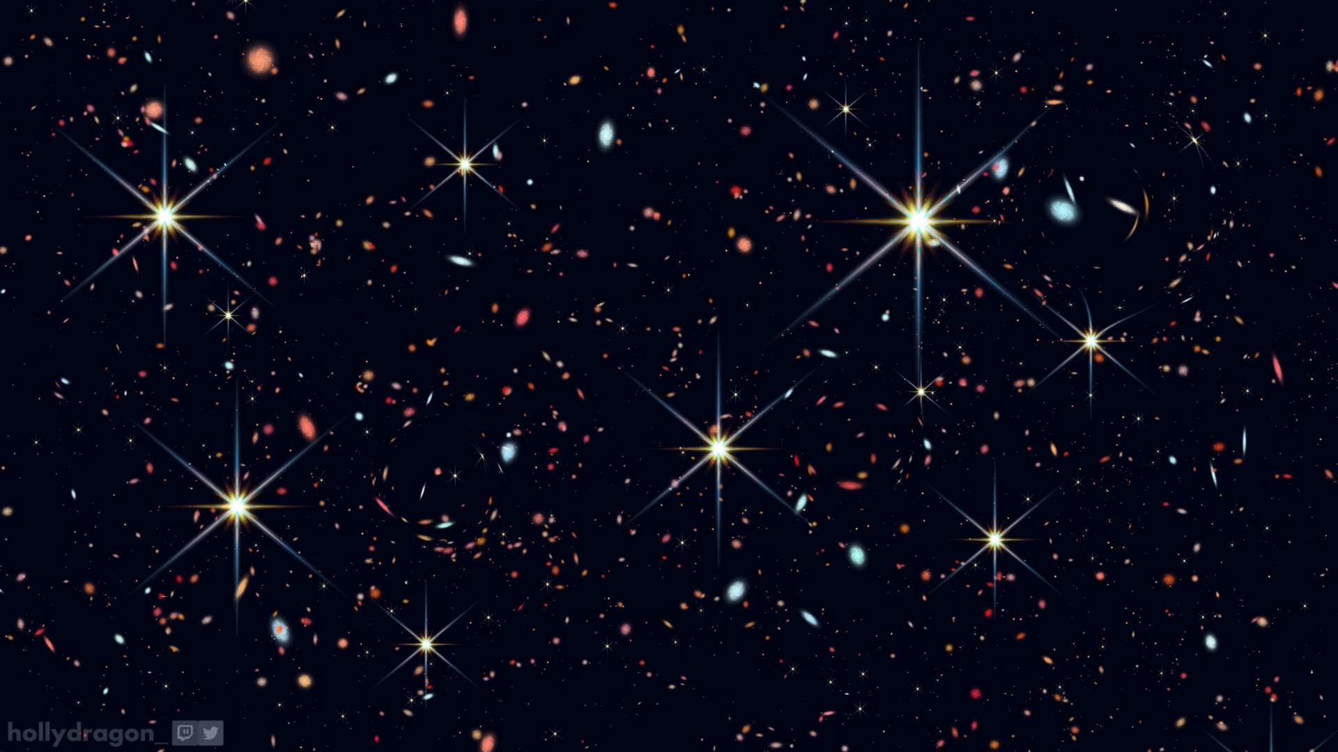 ArtStation - 4k Background: Webb Telescope Galaxies (A new brush set ...