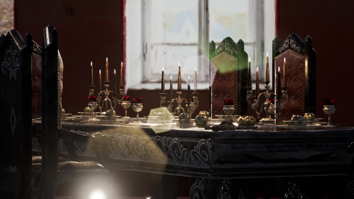 Alex Paraschivoiu - Regency Era Banquet Table - Vampire Themed