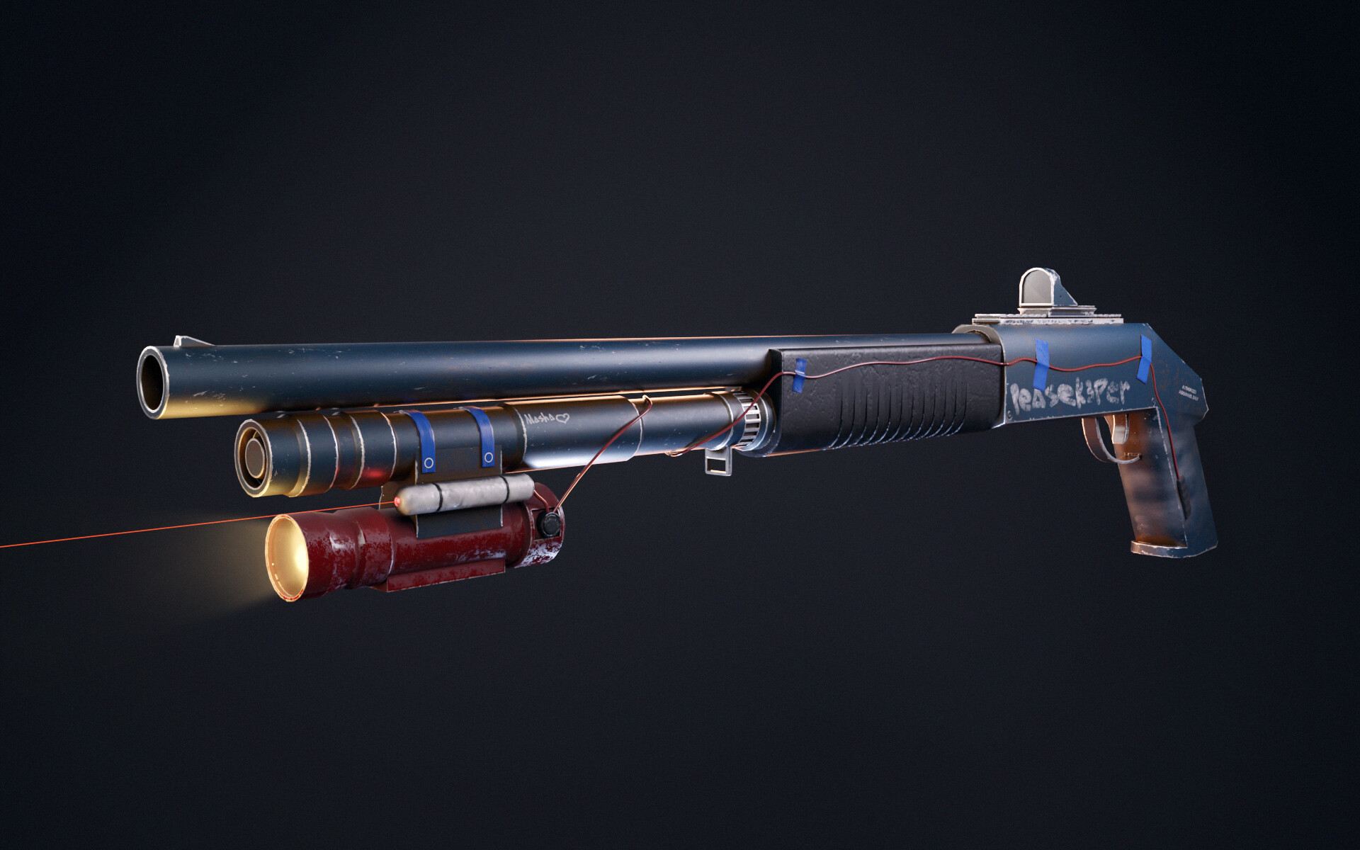 ArtStation - Post apocalypse shotgun concept