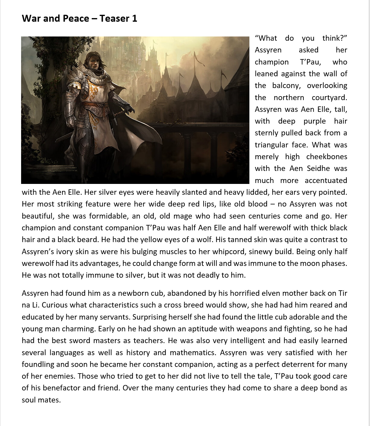 ArtStation - War and Peace - Teaser 1