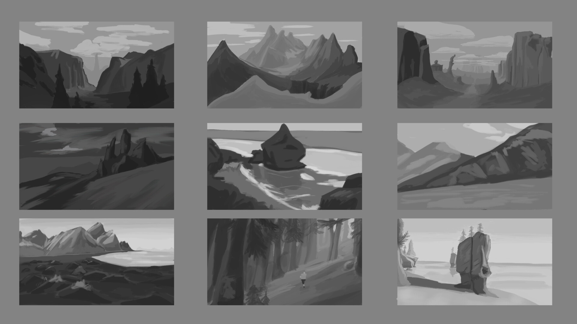 ArtStation - Landscapes Sketching 1