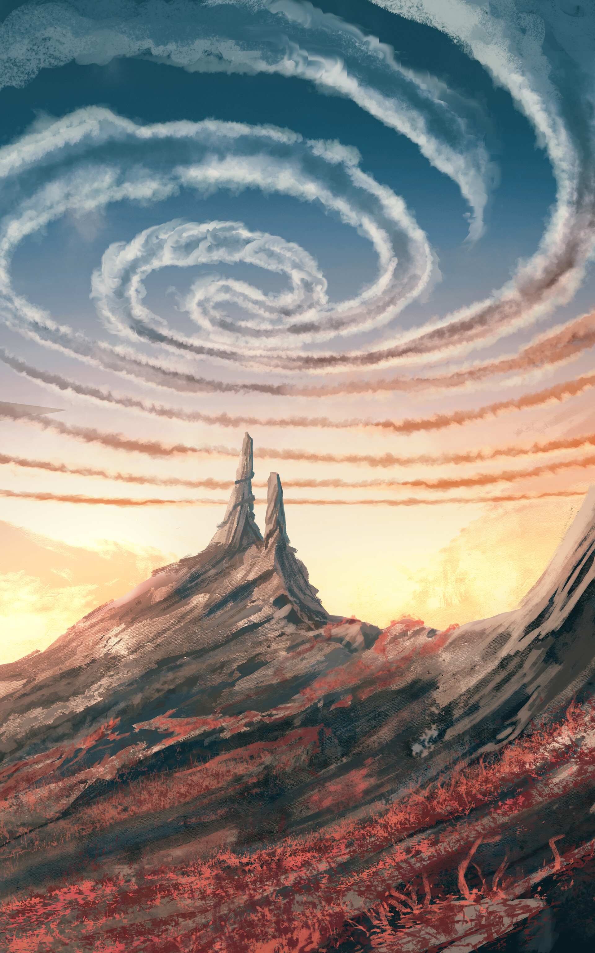 ArtStation - Spiral Cloud Mountain