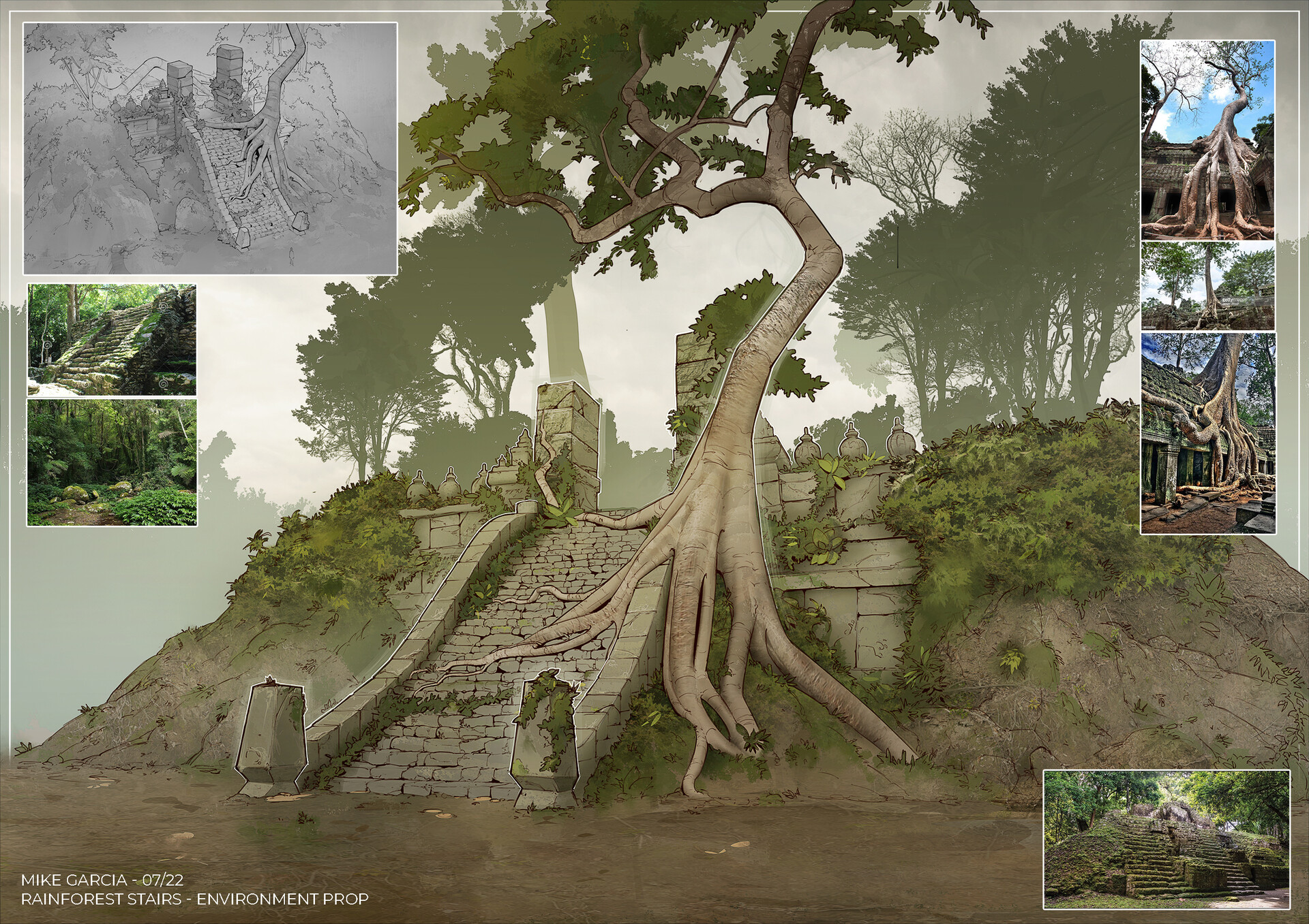 ArtStation - Rainforest Map - Level Concept Design