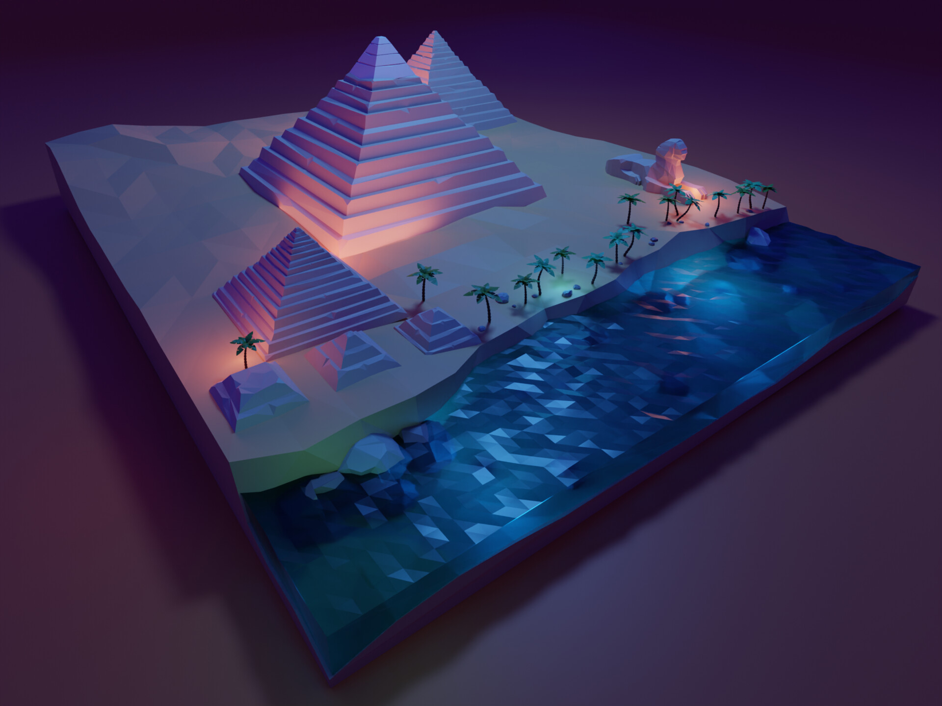ArtStation - Egipto low poly