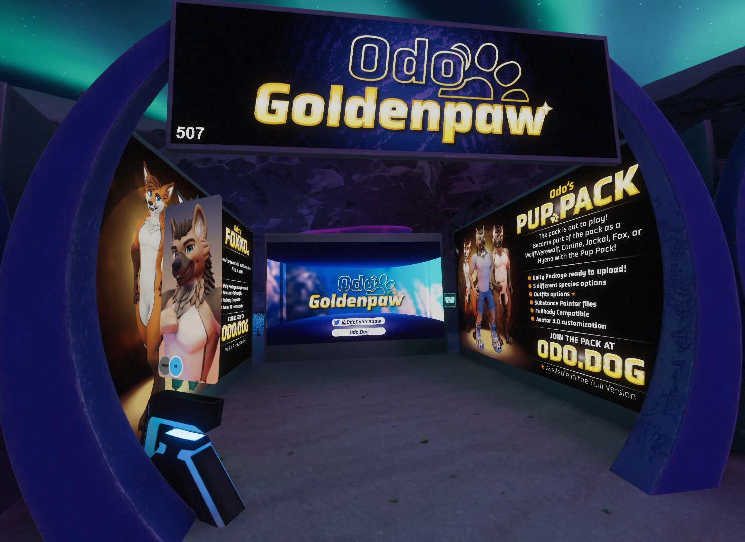 ArtStation - Odo Goldenpaw's Digital Booth for Furality Aqua