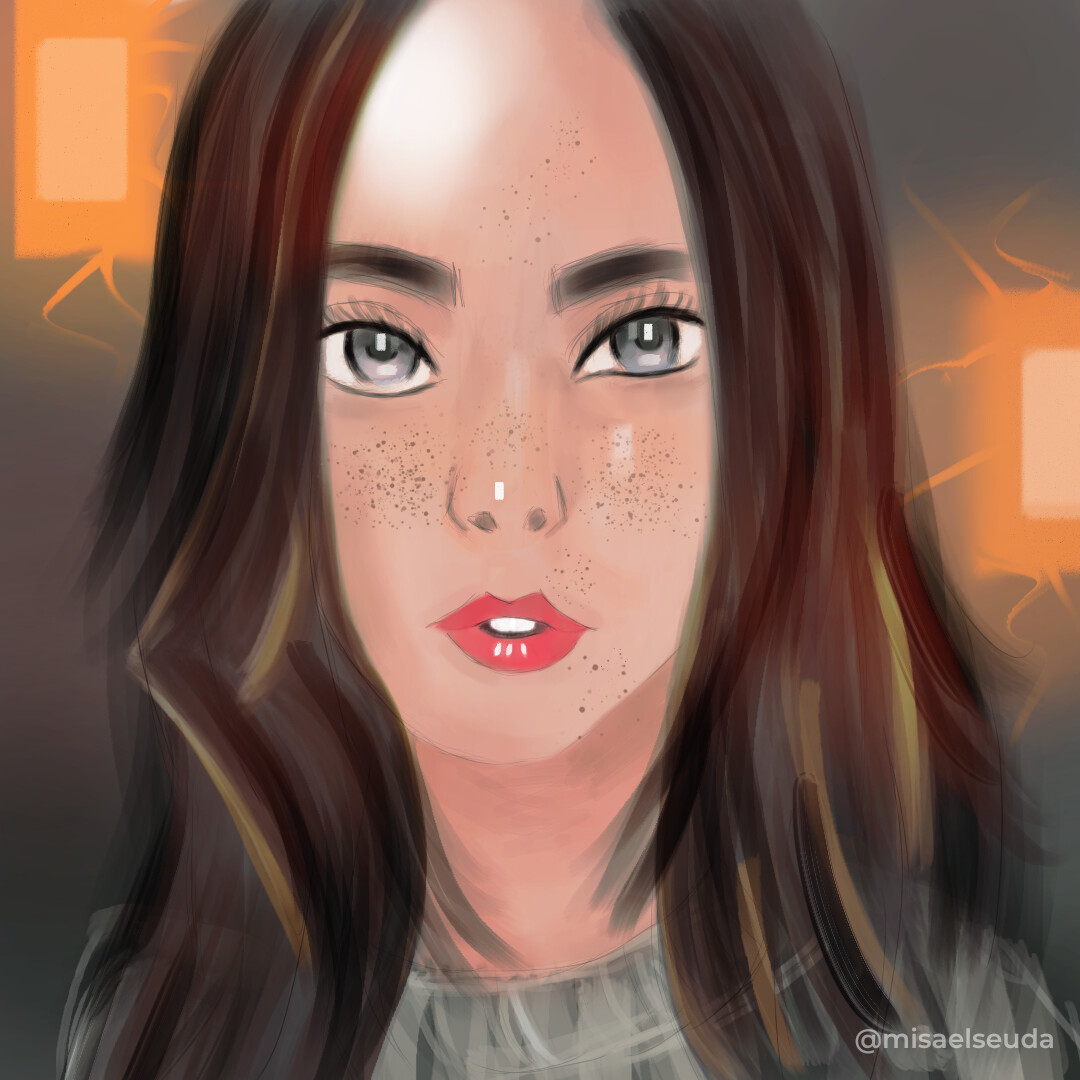 ArtStation - Shy girl