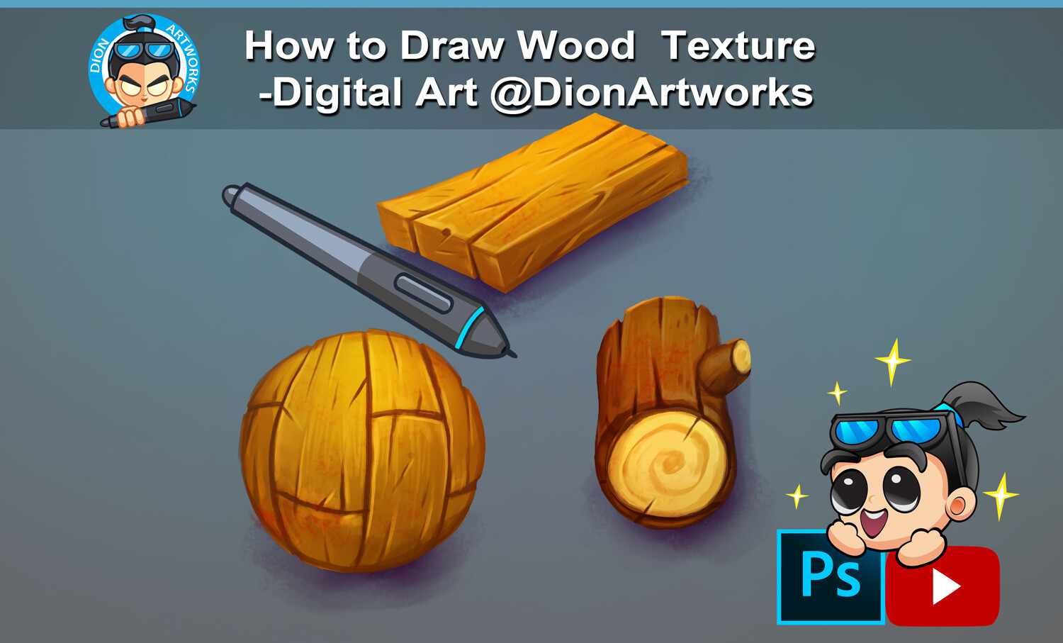 how to draw wood digital