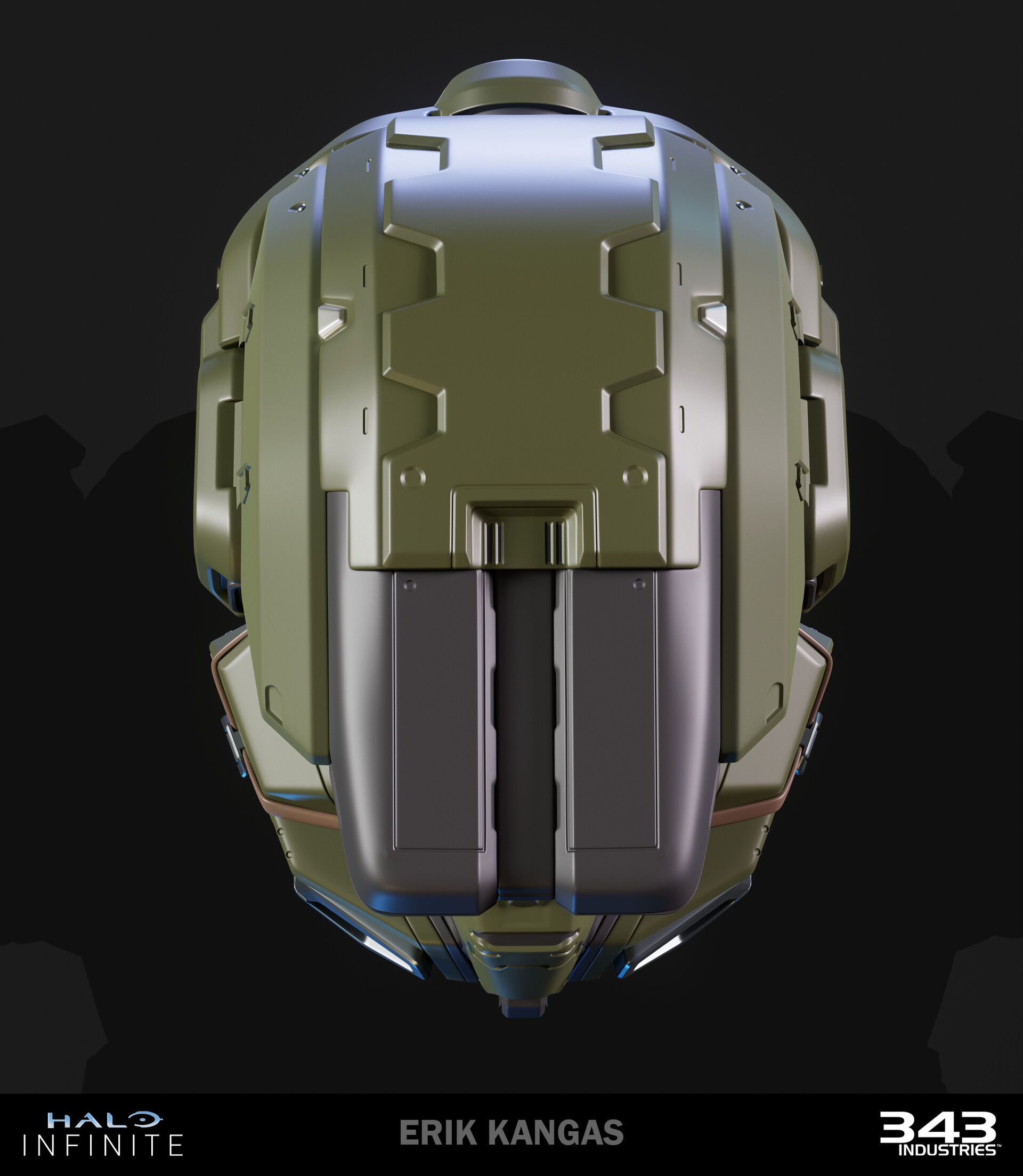 Erik Kangas - Halo Infinite - MORRIGAN Helmet - Season 2 Lone Wolves