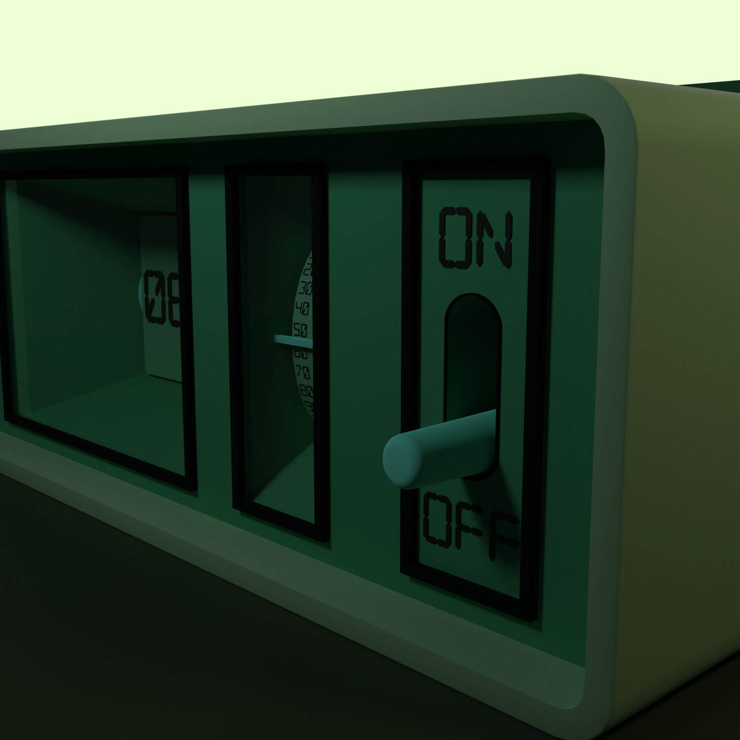 Kanishk Joshi - Digital Clock in Blender 3D