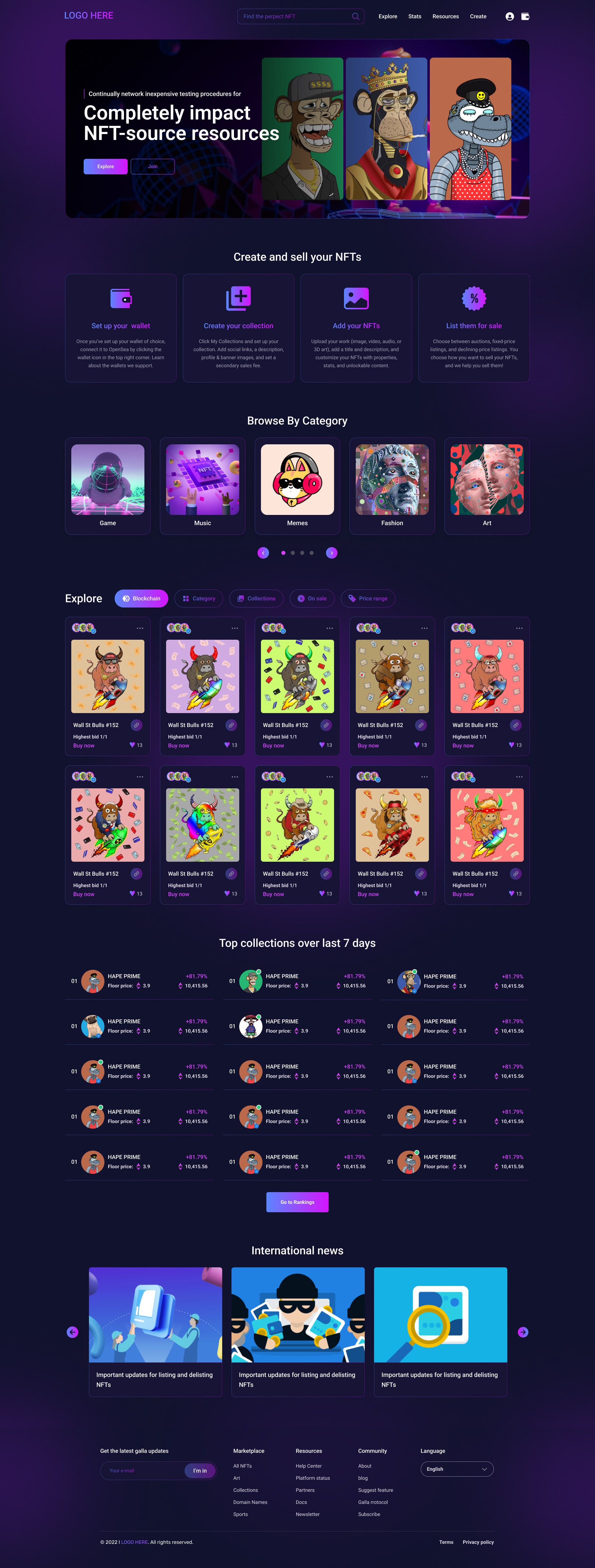 Zaple - NFT Marketplace Designs