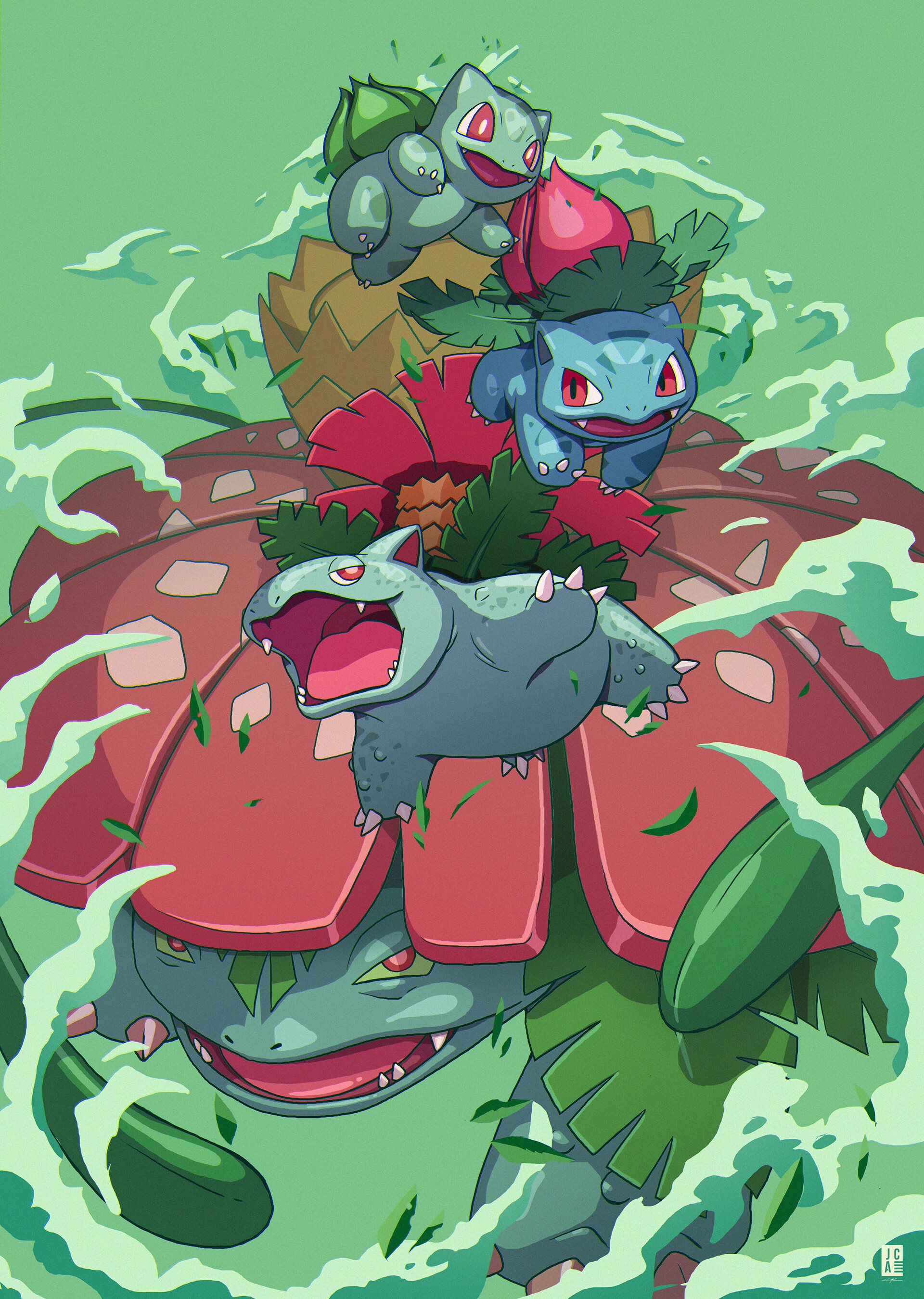 Jackson Caspersz - Gen 1 Gigantamax Pokemon Art Prints