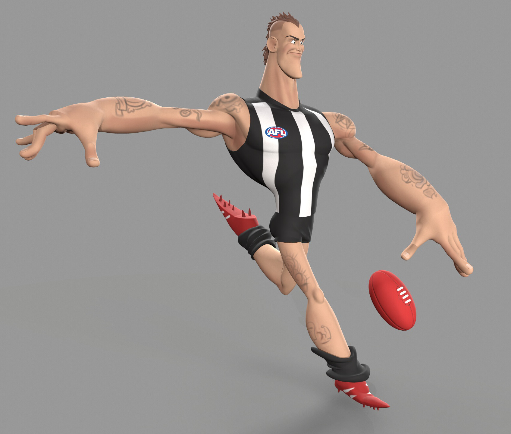 Kevin Taylor 3D Artist - Aussie Football League Character Dev