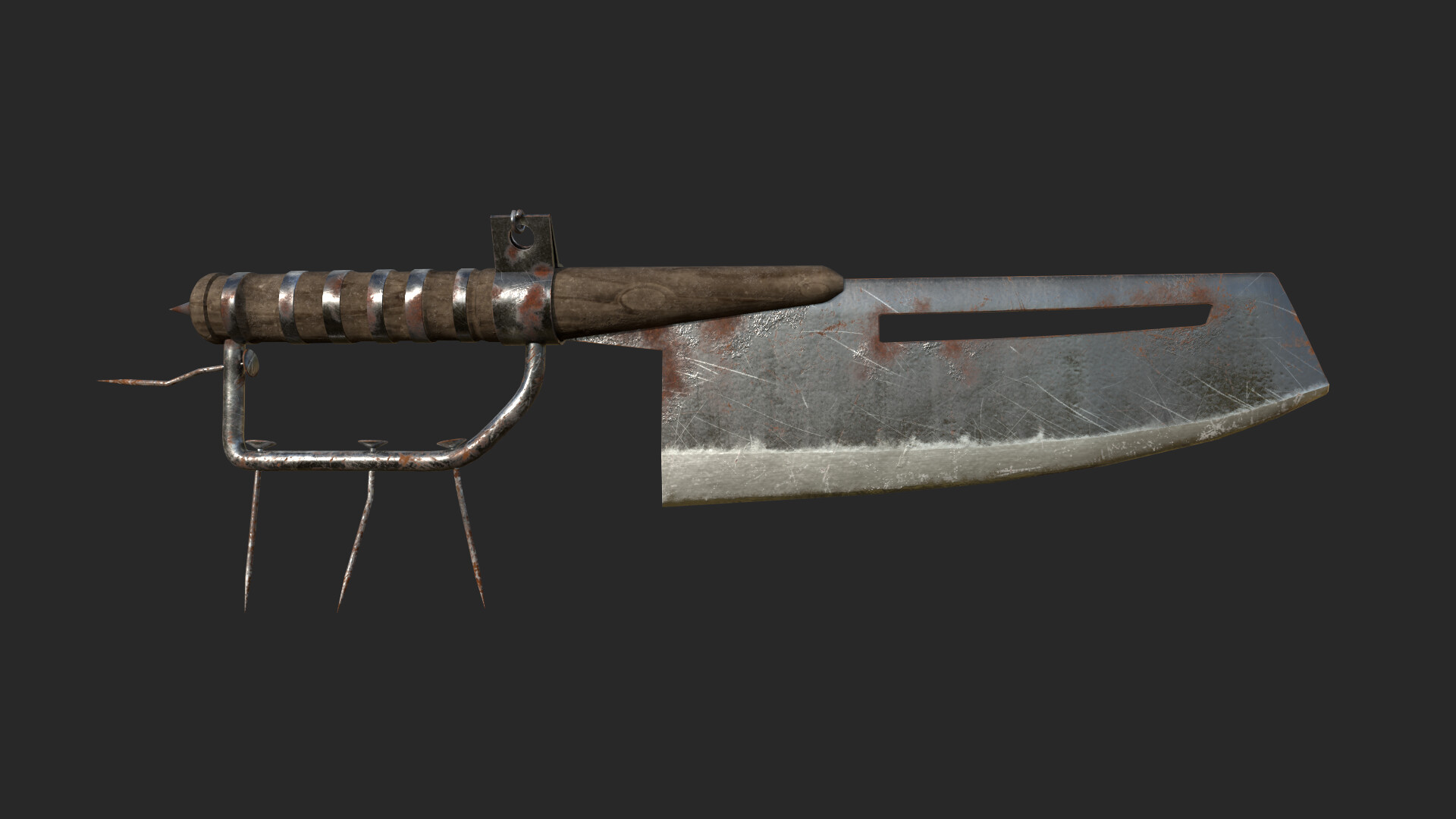 ArtStation - Post apocalyptic chopping knife