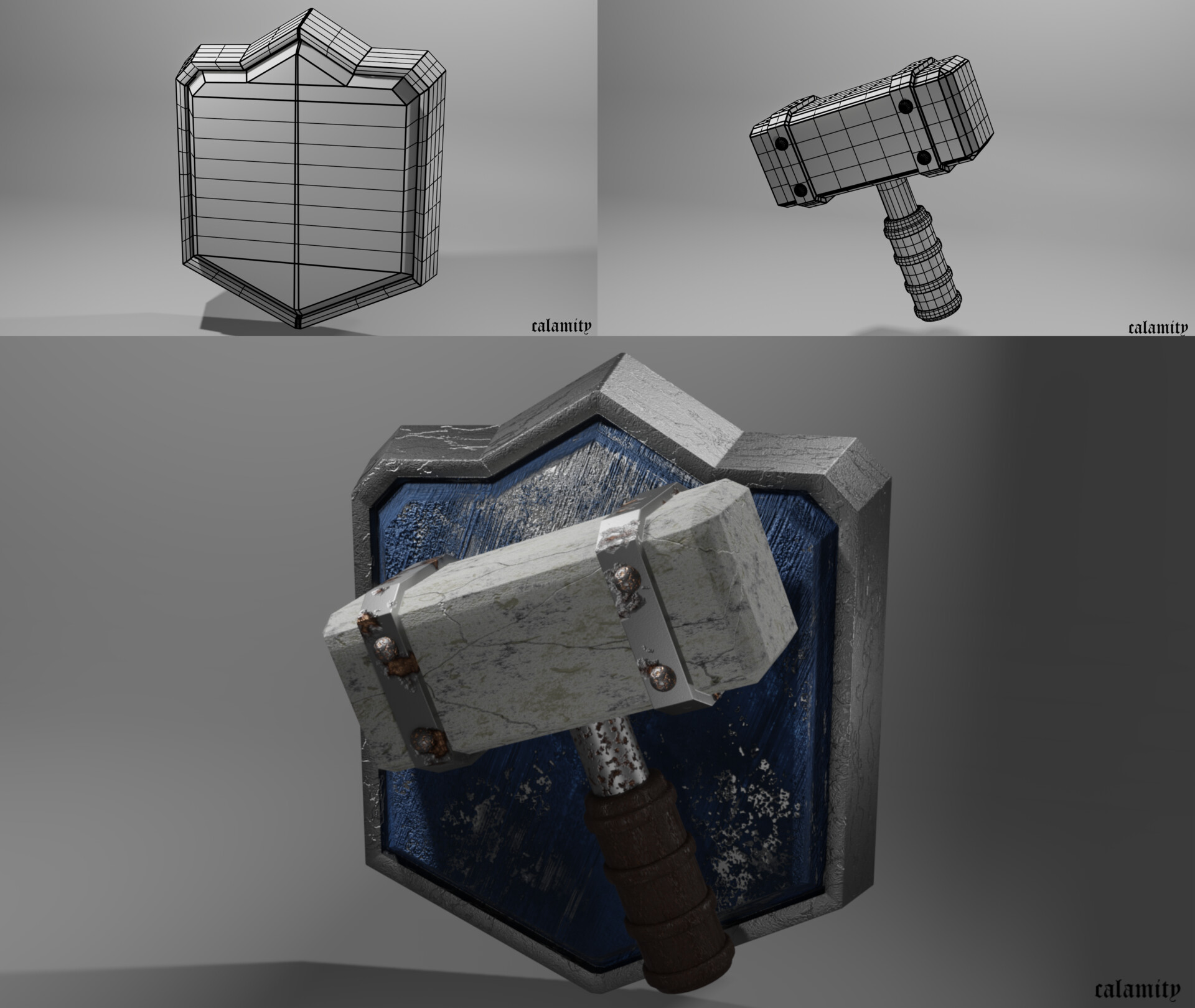 ArtStation - Hammer & Shield