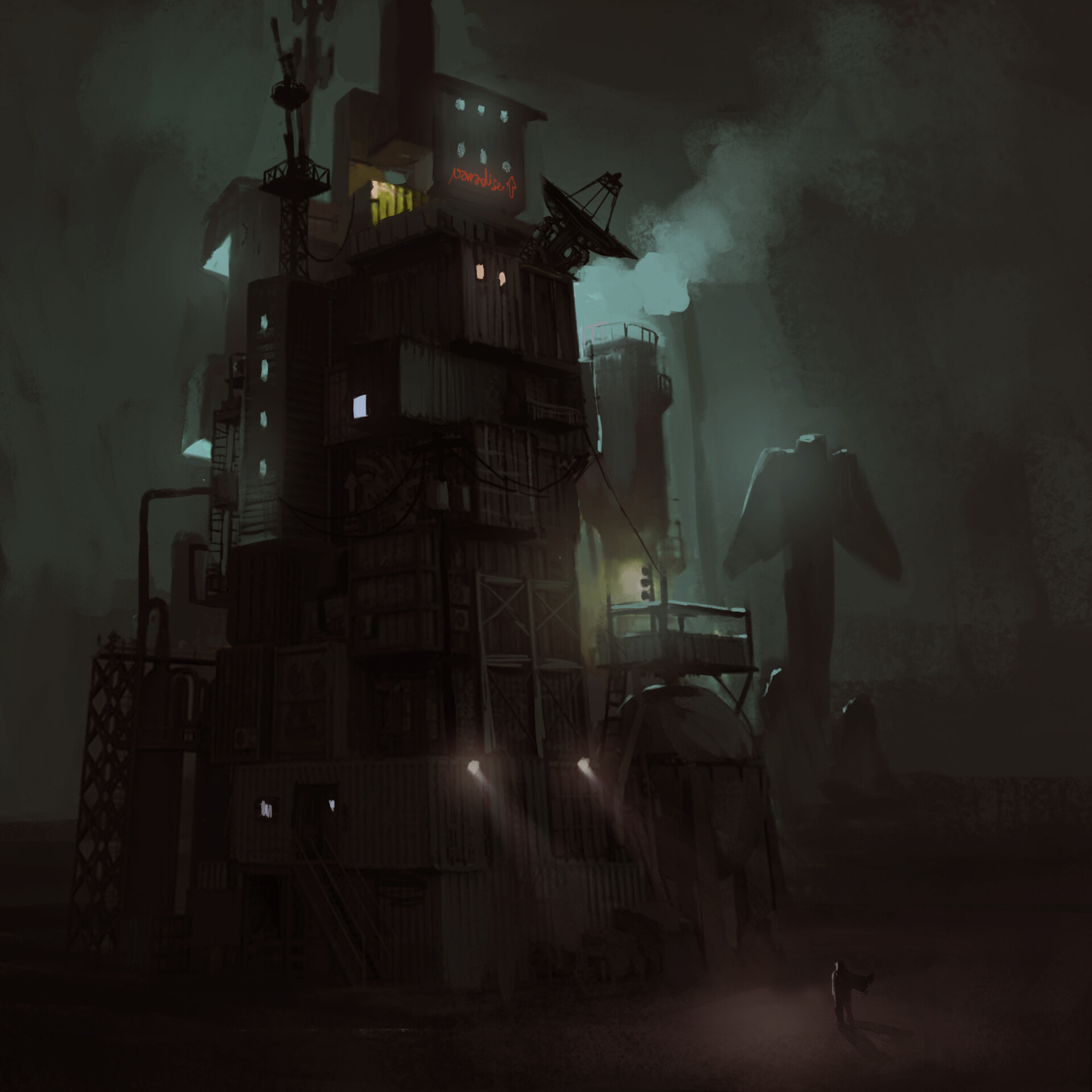ArtStation - Post apocalyptic tower - Concept art