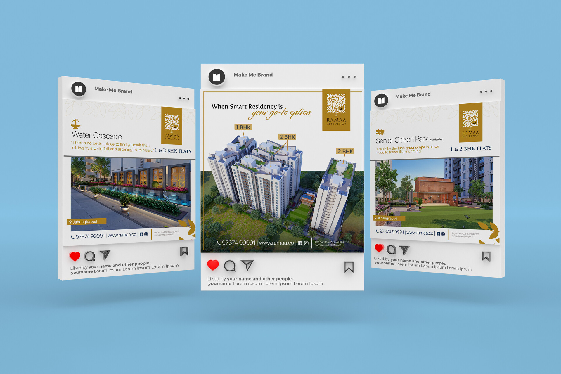 Parth - Social Media Posts Design | Real Estate Developer