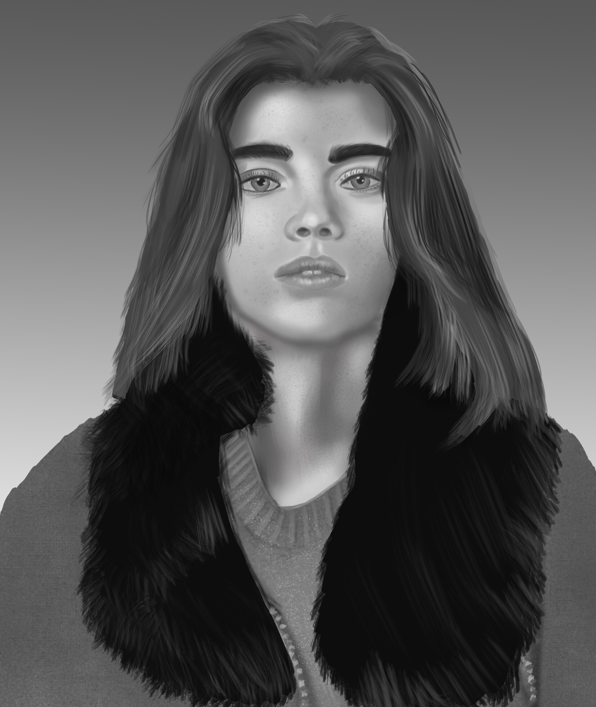 ArtStation - The Girl Rendering Work