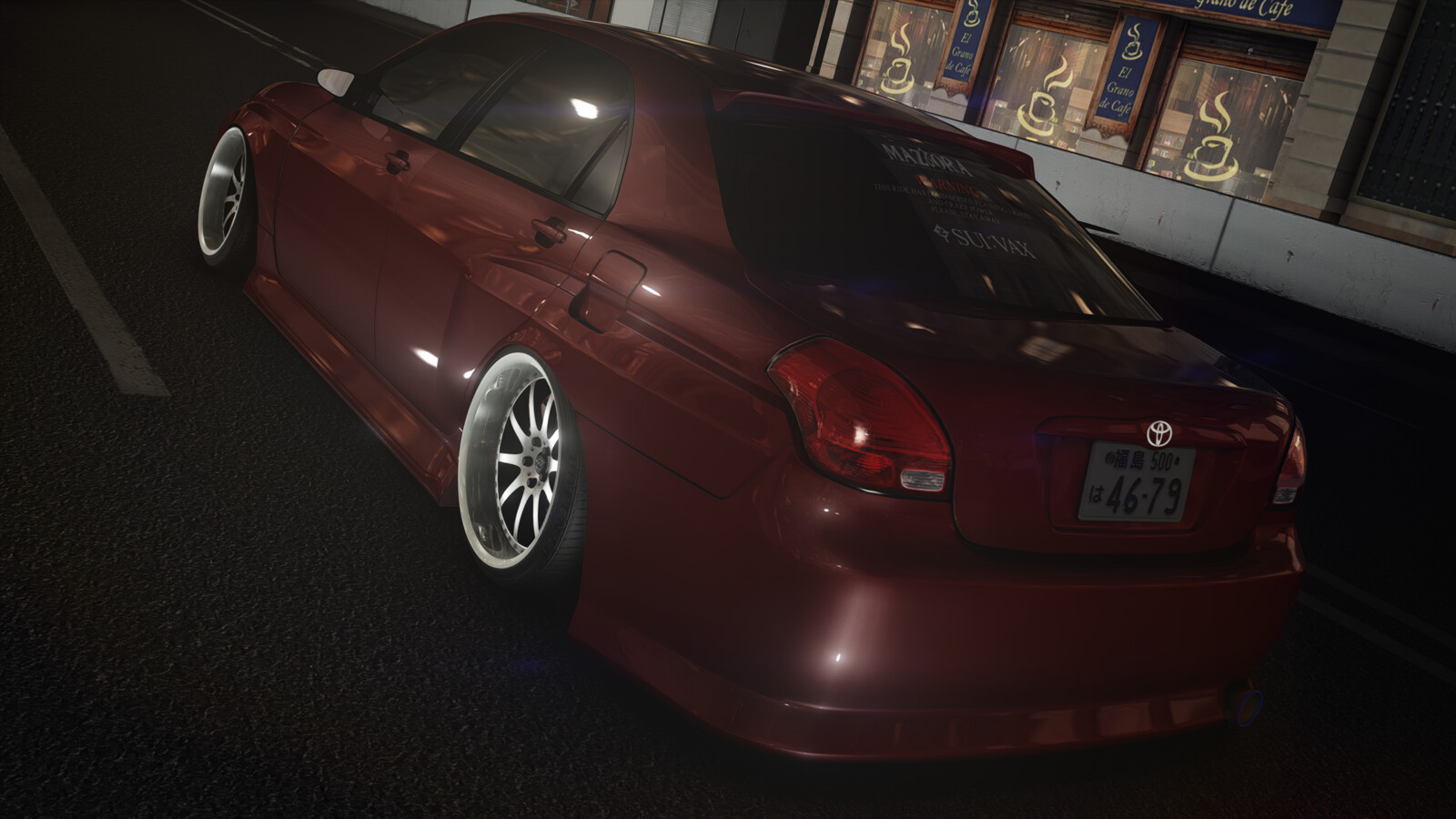 Pasha Stetsiuk - Toyota Verossa GX110 in Vertex bodykit brown-red edit.